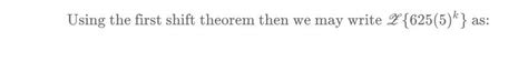 solved using the first shift theorem then we may write 2