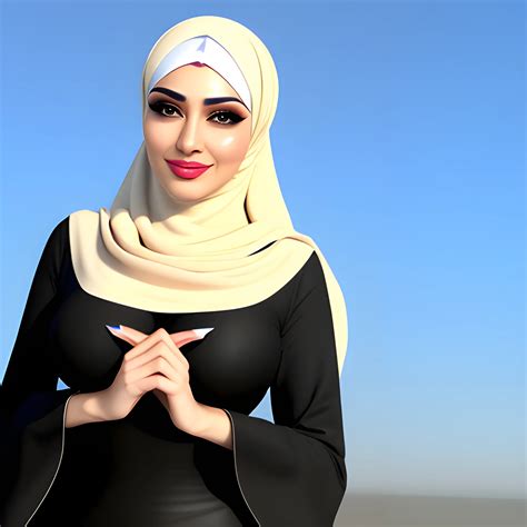 3D Sexy Muslim Girl In Hijab Arthub Ai