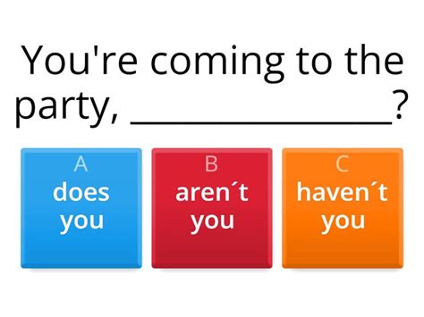 Question Tags Quiz