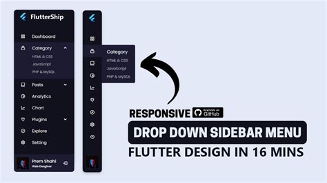 github johannesmilke navigation drawer let s create a flutter make navigation drawer in