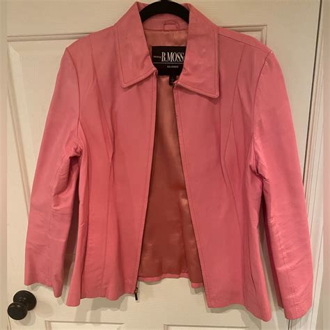 Vintage Bubblegum Pink Leather Jacket Gem