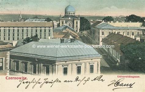 Bukowina Czernowitz Synagoge um 1900 Wiener Werkstätte Postkarten