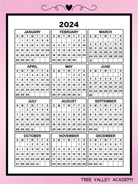 2025 Yearly Calendar Printable One Page Free Year Calendar One Shirl