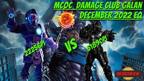 Mcoc K Damage Club Galan Vs Agent Venom Youtube