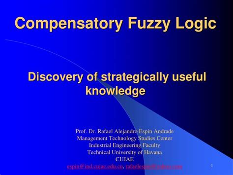 ppt compensatory fuzzy logic discovery of strategically useful knowledge powerpoint
