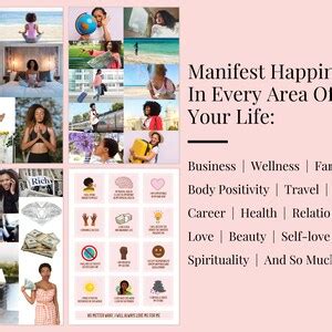 Vision Board Printables For Black Women Inspiring Etsy