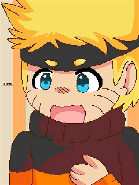Naruto Uzumaki Pixel Art