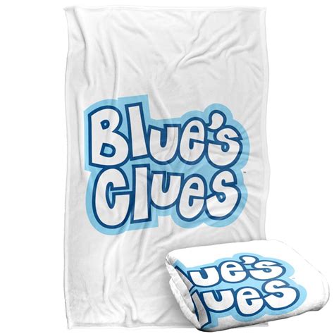 Buy Blues Clues Blanket 36 X58 Blue S Clues Vintage Logo Silky Touch