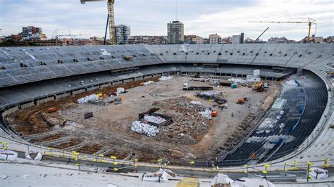 Nuevas imágenes de las obras del Camp Nou no oficiales así están las