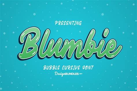 Bubble Cursive Font