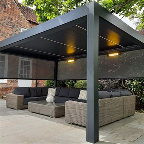 Louver Sun Panel Slats Villa Building Deck Canopy Patio Rainproof