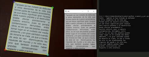 escáner de documentos reconocimiento de texto ocr opencv con python omes
