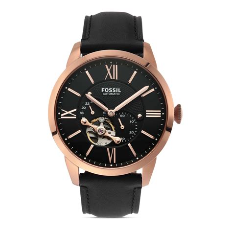 Reloj Townsman Automático Cuero 44MM Fossil