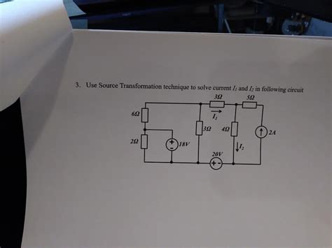 Solved Use Source Transformation Technique To Solve Current Chegg