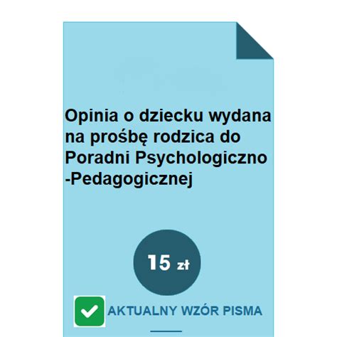 Opinia O Dziecku Z Przedszkola Do Poradni Image To U