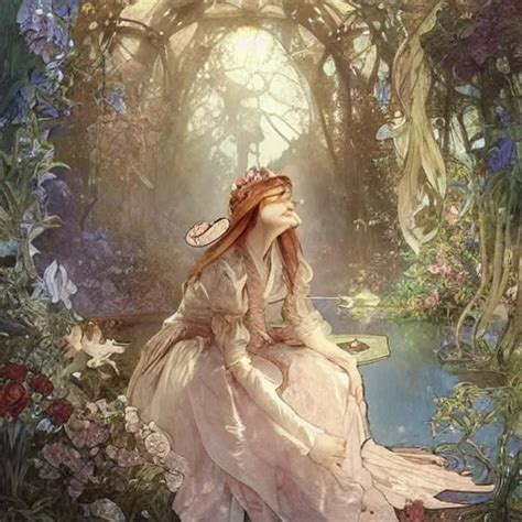 A Beautifull Intricate Watercolour Painting Of Alice Stable Diffusion