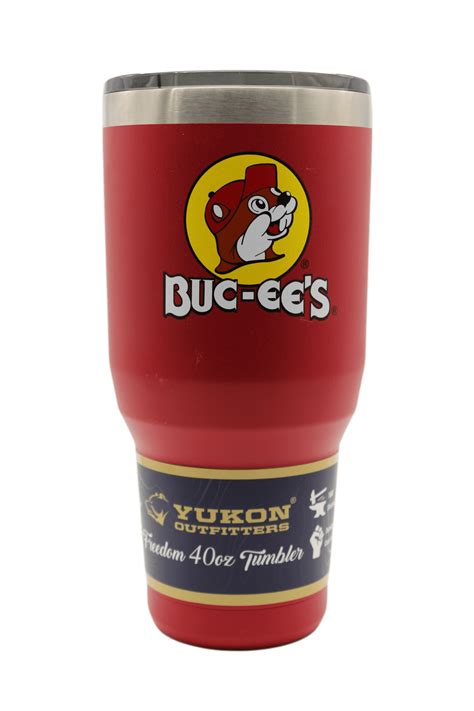 Buc Ees Red Stainless Steel Vacuum Insulated Tumbler Hot Cold Modern