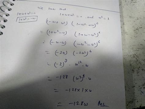 54 if 1 0 02 are the cube roots of unity then the value of 1 0 0 1 m2 m is a 1280