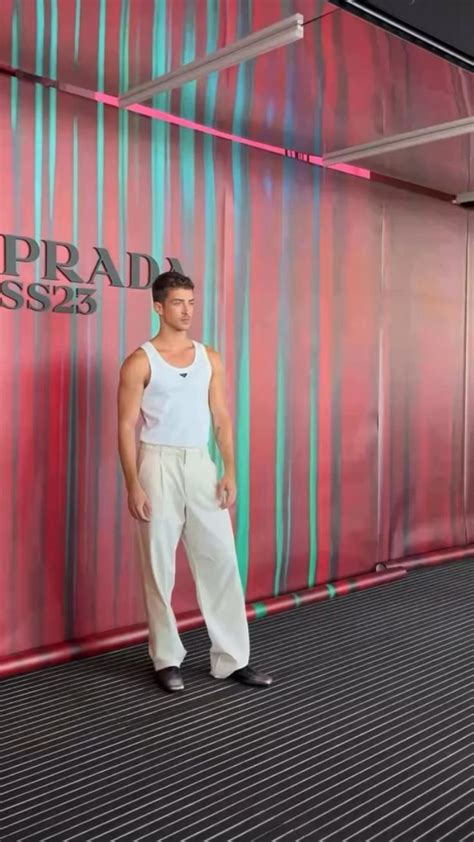 Manu Rios At The Prada 2023 Runway Show Manu Poses Picture Poses