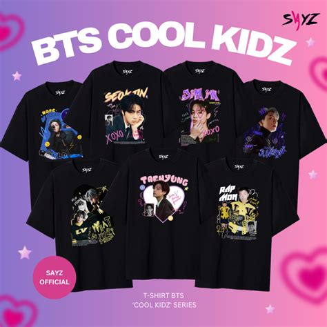 Jual READY STOCK Kaos BTS Series Jimin Jungkook Seokjin Jhope