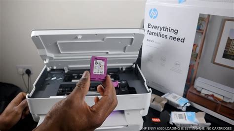 HP ENVY 6020 LOADING SETTING THE INK CARTRIDGES YouTube