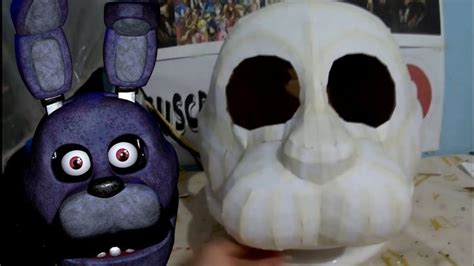 MASCARA DE BONNIE FNAF COMO HACER LA CABEZA DE BONNIE Parte 1 COSPLAY
