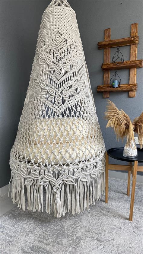 Hanging Chair Macrame Swing Hängesessel Swing Chair Macrame Swing