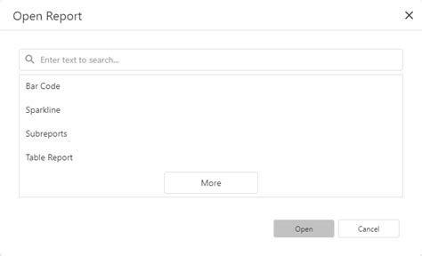 Open Reports DevExpress End User Documentation