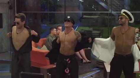 Big Brother Marc Cristian And Danny Strip Off And Cover Each Other In
