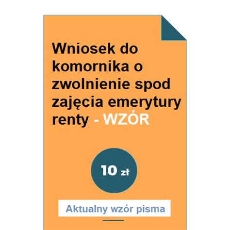 Wykaz Majątku Dla Komornika Wzór POBIERZ