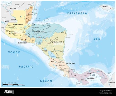 Mapa Geografico De Nicaragua Banque De Photographies Et Dimages