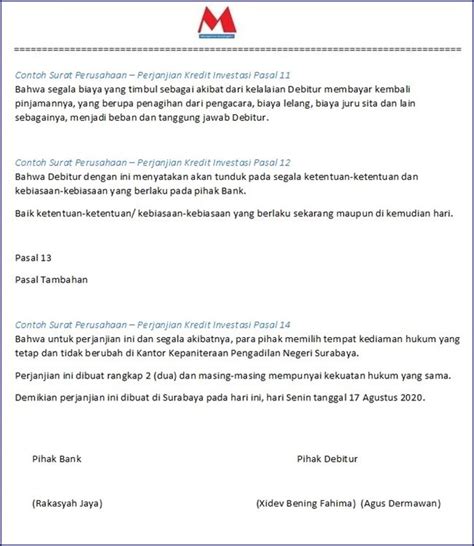 Detail Contoh Surat Perikatan Audit Dan Penjelasannya Koleksi Nomer 25