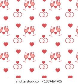 Heart Background Seamless Love Valentines Day Stock Vector Royalty