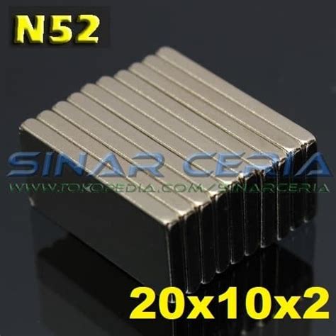 Jual Strong Magnet Neodymium X X Mm Balok Persegi Petak X X Mm