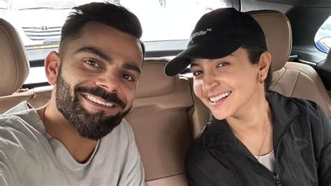 Virat Kohli And Anushka Sharma Smile As They Step Out In Delhi Pose