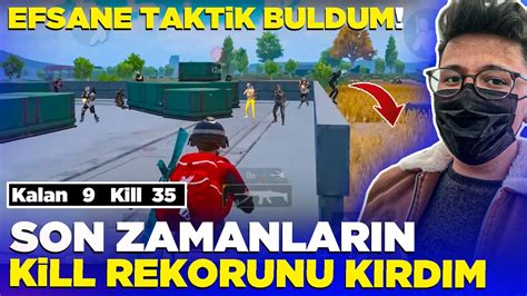 SON ZAMANLARIN KİLL REKORUMU KIRDIM EFSANE TAKTİK BULDUM Pubg