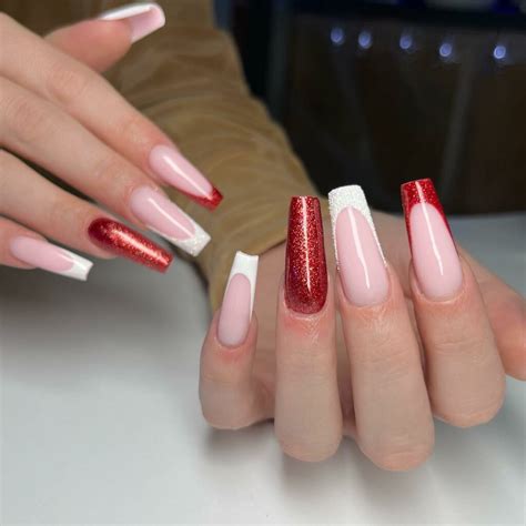30 Gorgeous Ideas For Red And White Acrylic Nails Nail Designs Daily