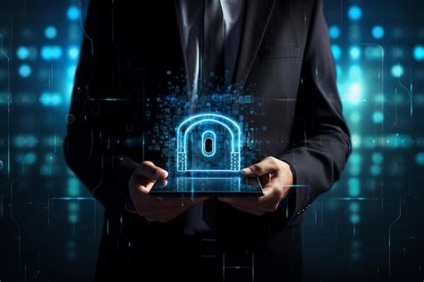 Premium Photo Securing Data Exploring The Cybersecurity Network And