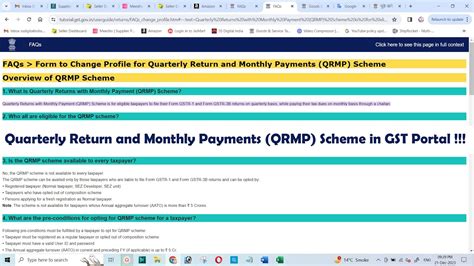 Quarterly Return And Monthly Payments Qrmp Scheme In Gst Portal