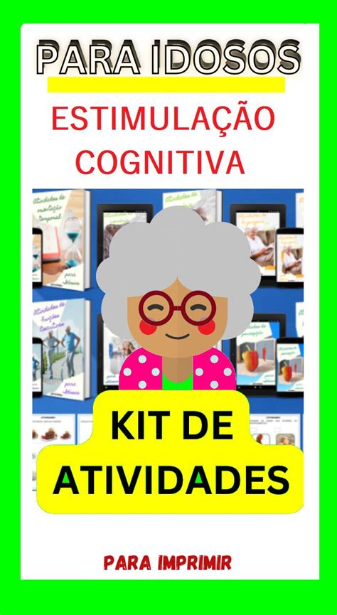 Kit Estimula O Cognitiva Para Idosos Kit S Escola Actividades