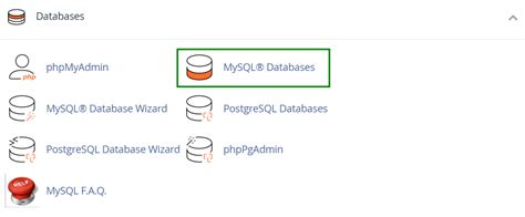 how to create and maintain mysql databases in cpanel hosting