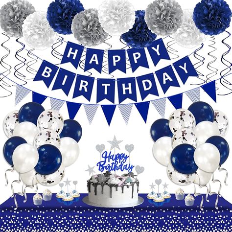 Online Activity Promotion APERIL 18th Birthday Decorations For Men Navy