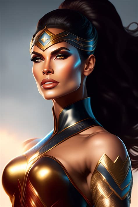 Lexica Full Body Portrait Of Guy As Skinny Muscular Wonder Woman
