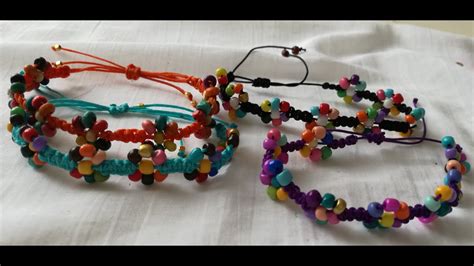 DIY TAKI TASARIM BONCUK MAKROME BİLEKLİK YAPIMI YouTube