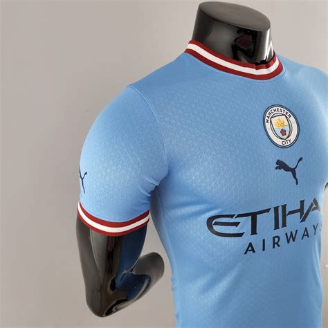 Camisa Puma Manchester City 2022 2023 Jogador Masculina Azul