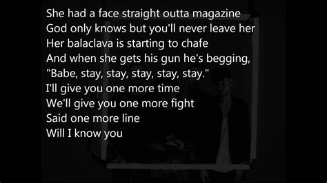 The Robbers Lyrics Youtube