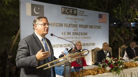 US Ambassador Blome Highlights Strong US Pakistan Relationship