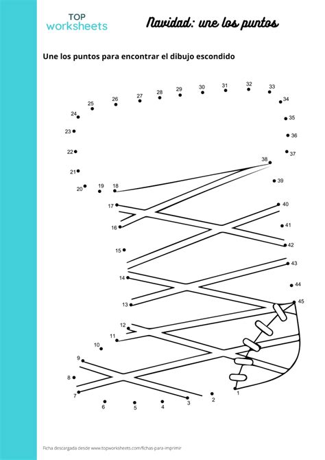 Une los puntos Calcetín ficha para imprimir TopWorksheets