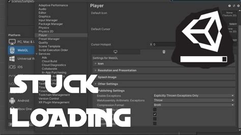 unity webgl stuck loading youtube
