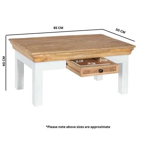 Indian Hub Alfie Coffee Table With Drawer Casamo Love Your Home